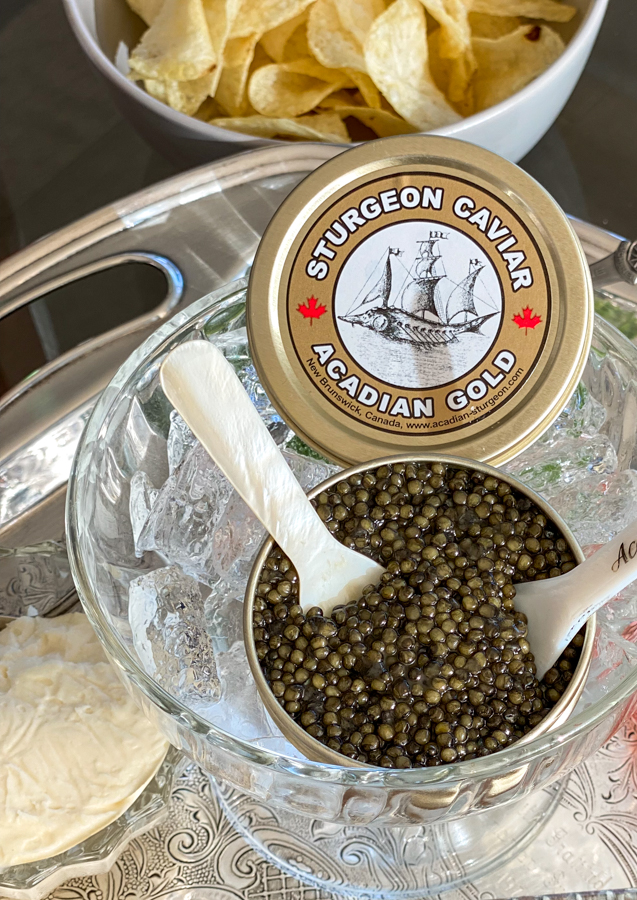 Sturgeon Caviar with Buckwheat Blinis | Grand Prix Eats